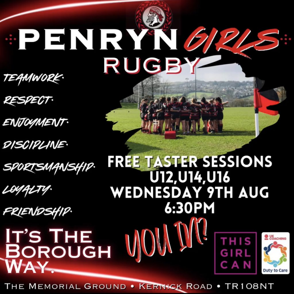 Become a Part of Penryn Rugby Club's 'Penryn Girls Rugby' - Penryn College