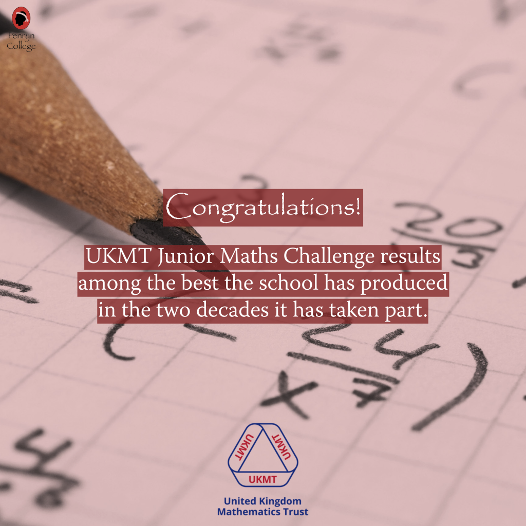 Pupils Shine in UKMT Junior Maths Challenge - Penryn College